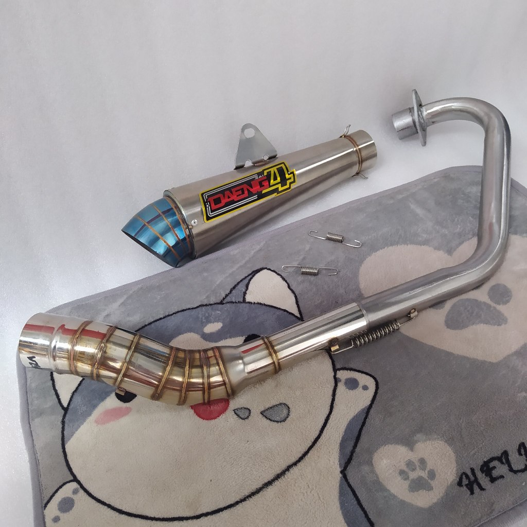 Daeng sai4 canister Muffler open Spec 1set for Tmx skygo pinoy Motoposh ...