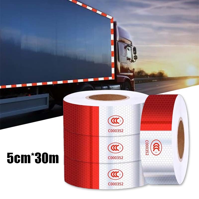 MERAH PUTIH 30m Truck Reflective Sticker Reflective Sticker Reflector ...