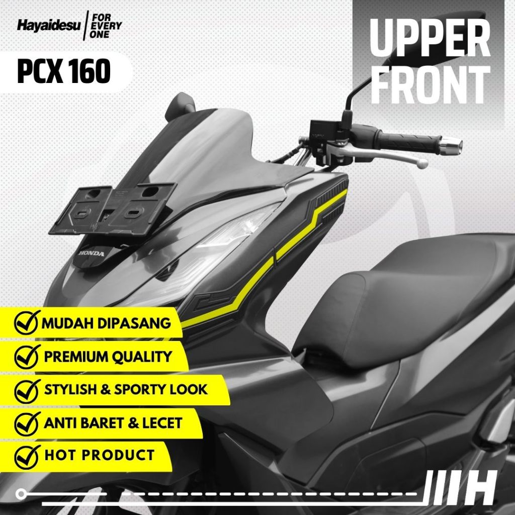 Pcx 160 Body Protector Upper Front Cover Hayaidesu | Shopee Philippines