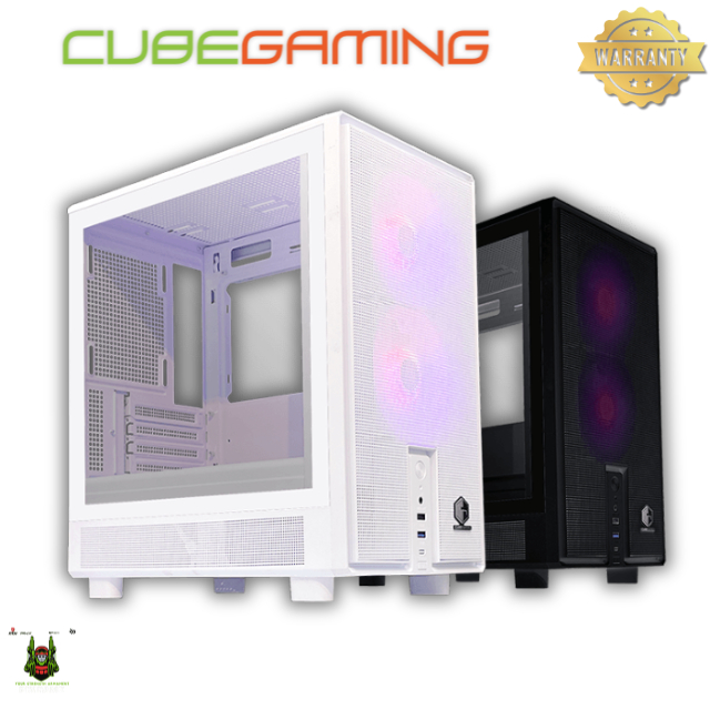Tune GAMING CUBE CASING PC | Mesh FRONT PANEL DESIGN | Shopee Philippines