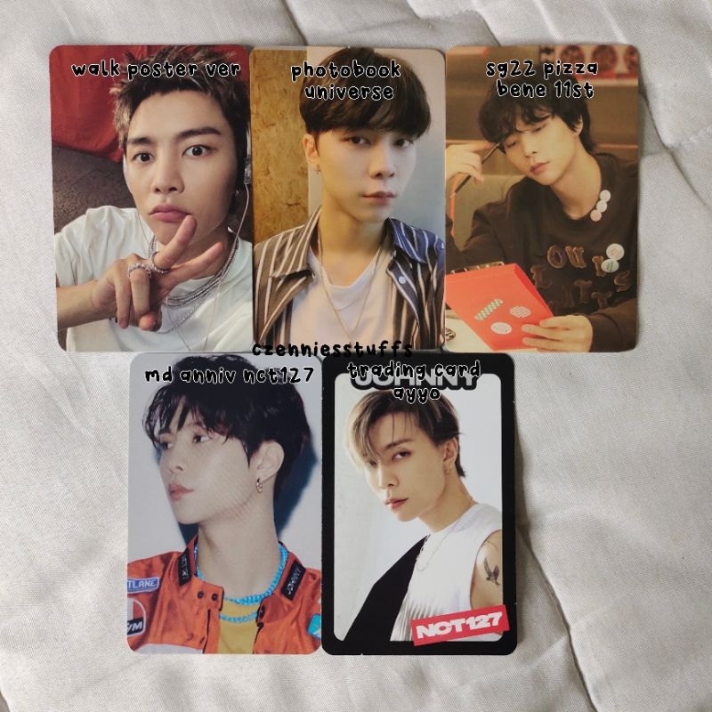 Official photocard johnny walk poster ver photobook universe sg22 pizza ...