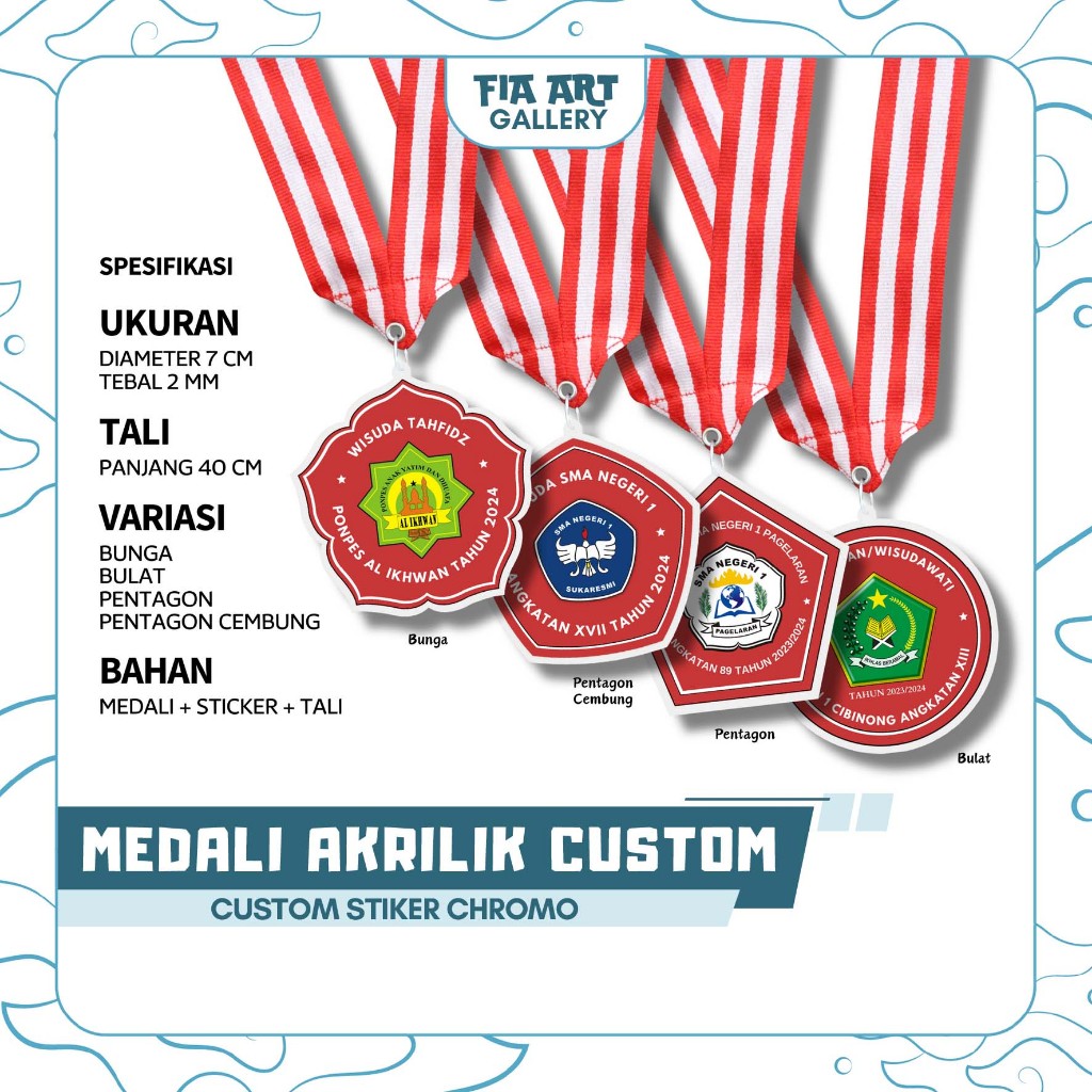 Custom Acrylic Medals Olympic Championship Graduation Medals ...