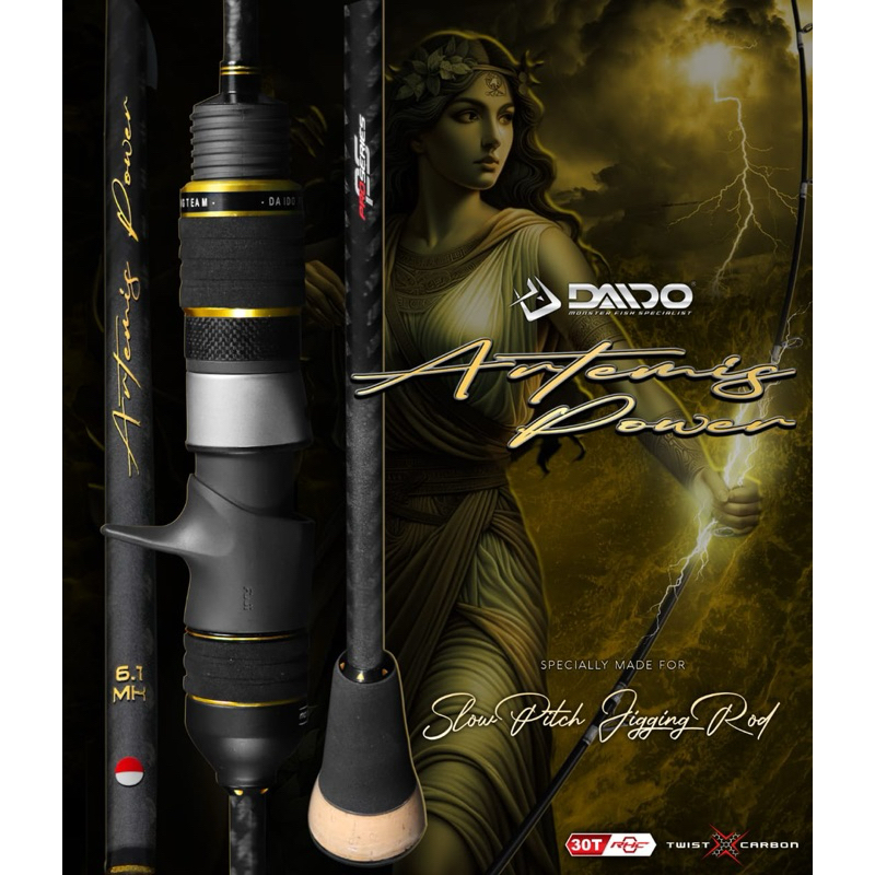 Daido Artemis Power Slow Pitch Jigging Overhead Rod (Latest) | Shopee ...