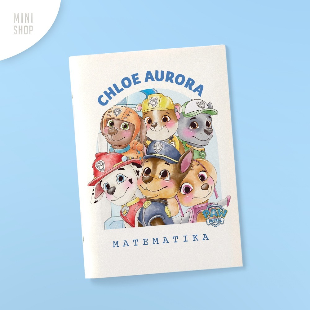 Paw Patrol A5 Custom School Notebook (Chase Rubble Marshal Rocky ...