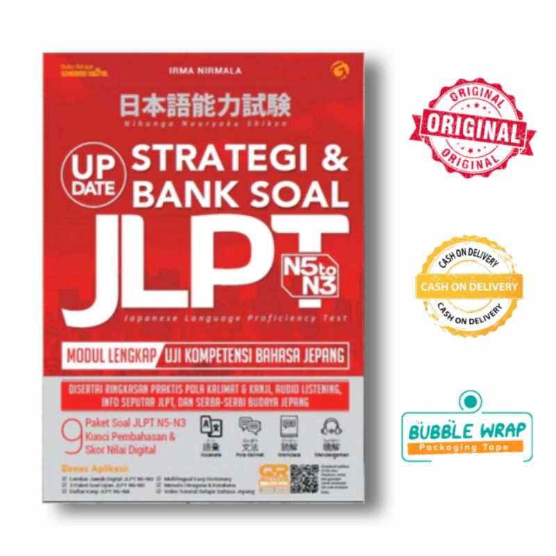 Book JLPT N1 N2 N3 N4 N5 UPDATE STRATEGY AND QUESTION BANK JLPT (JAPANESE LANGUAGE PROFICIENTY ...