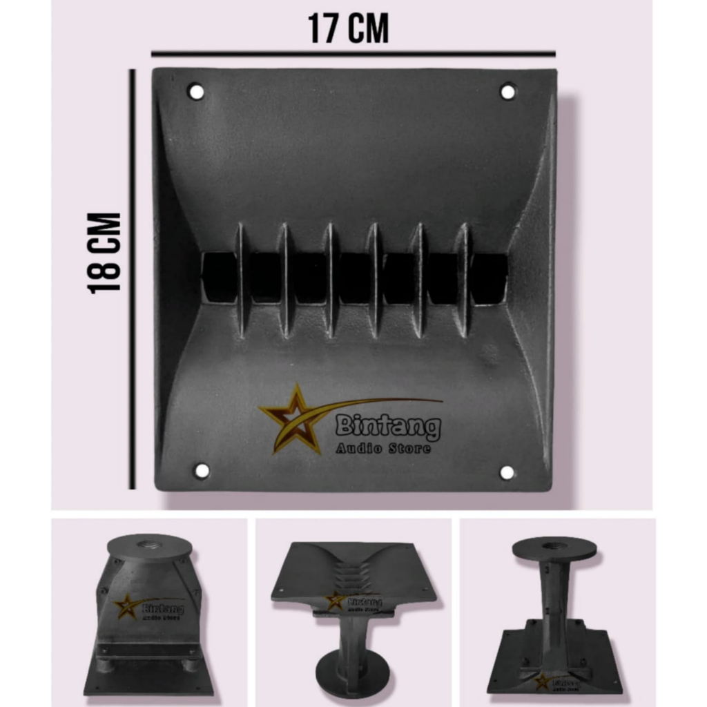 Funnel/horn Tweeter Harmonica Single 17x18 cm Thick Aluminum Cast Diral ...