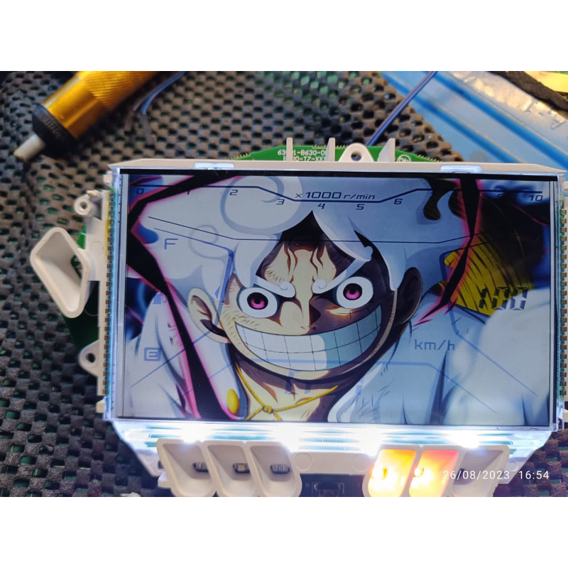 Custome anime Lcd speedometer Yamaha aerox/lexy 155 VVA | Shopee ...
