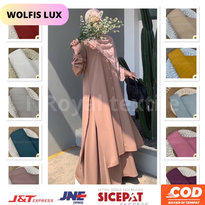 Wolfis lux premium wolpeach fabric, plain thick and soft meters ...