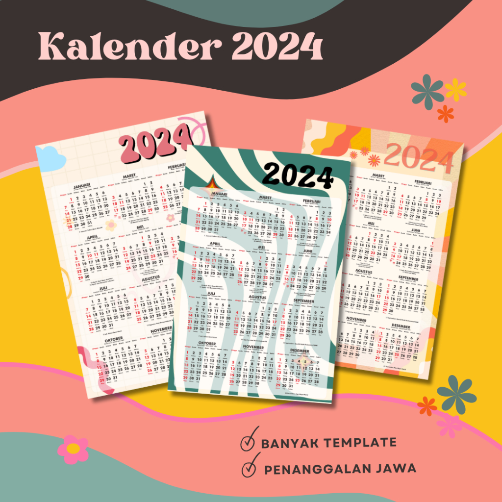 MINIMAL [A3+] Poster Calendar 2024 - Calendar 2024 Custom Your Design ...