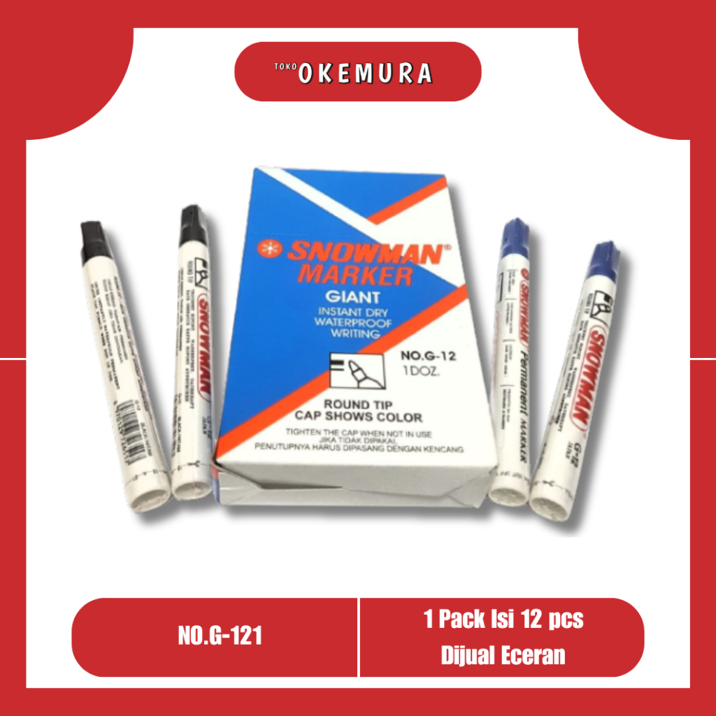 To Snowman Marker giant No.G -12 Permanent Marker Marker School ...