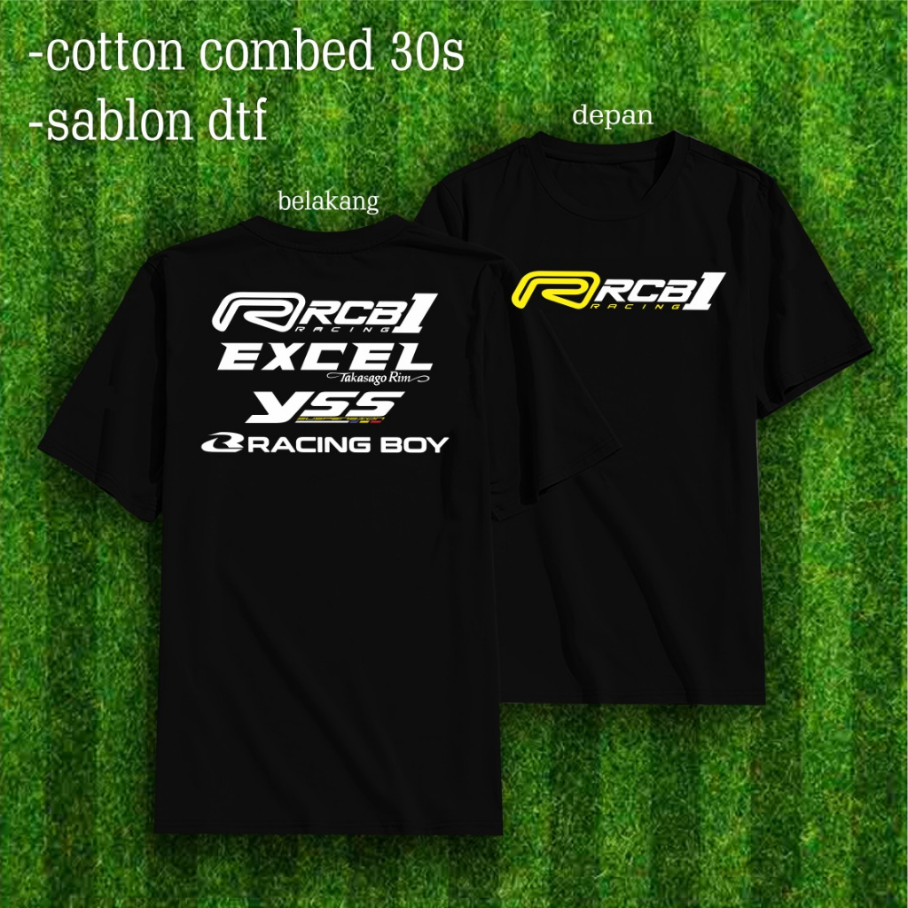 T-shirt / Shirt / Tshirt RCB 1 RACING LOGO AUTOMOTIVE Distro | Shopee ...