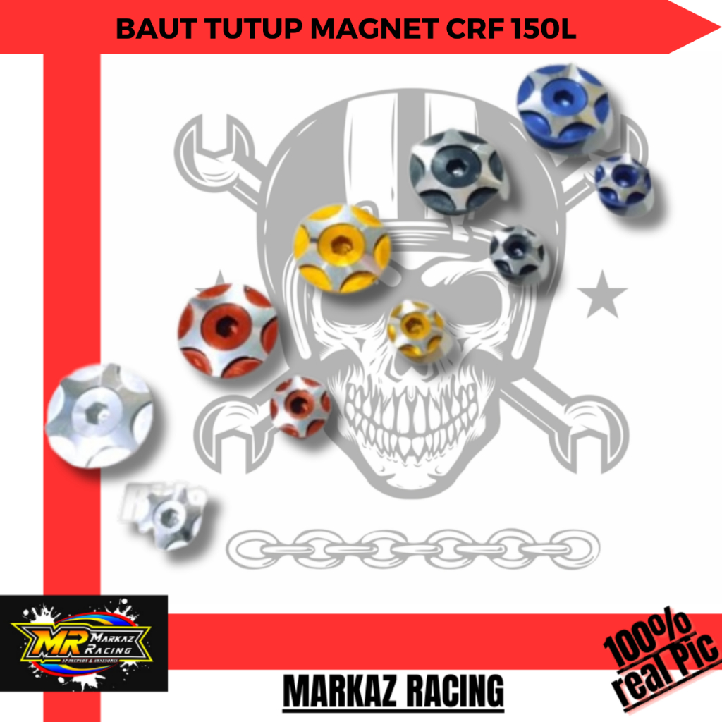 Crf 150L CB150R CBR150 Magnetic Bolt Caps One Set of 5 Color Variants ...