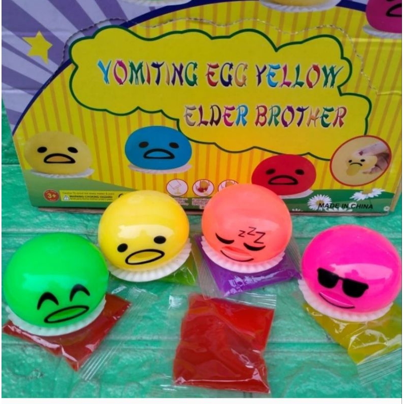 Maiana slime gudetama squishy egg vomiting emoji emoticon | Shopee ...