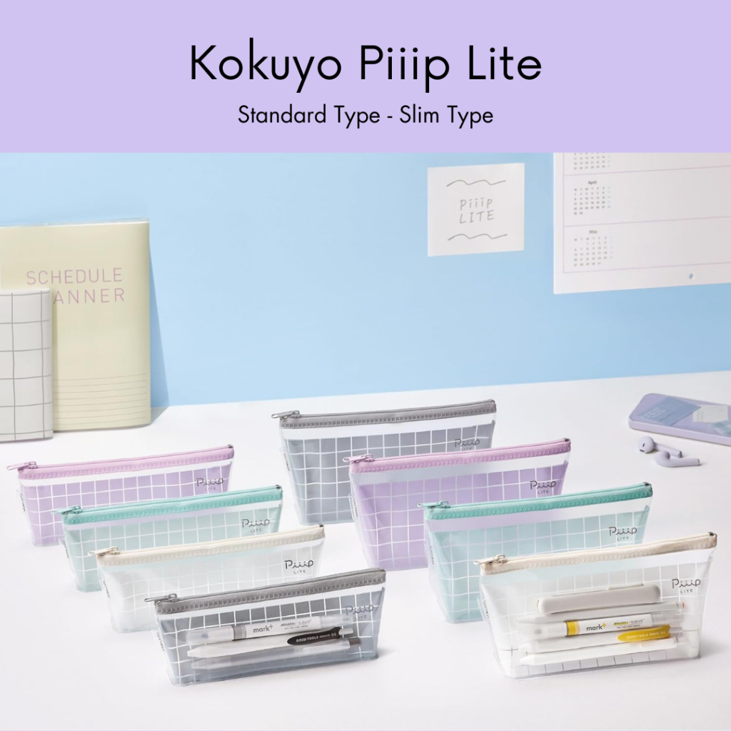 Kokuyo Piiip Lite Tool Pen Case Standard Slim Type Transparent Pouch ...