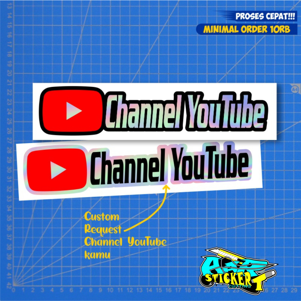 Custom youtube name Cutting stickers | Shopee Philippines