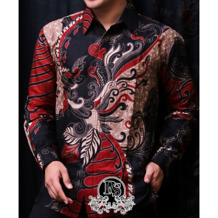 KEMEJA Men's BATIK SHIRT LONG SLEEVES MEN'S BATIK CLOTHES PEKALONGAN ...