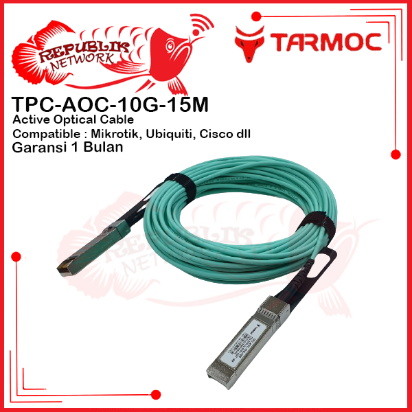 Tarmoc TPC-AOC-10G-15M | Sfp+ Active Optical Cable 15 Meters | Shopee ...