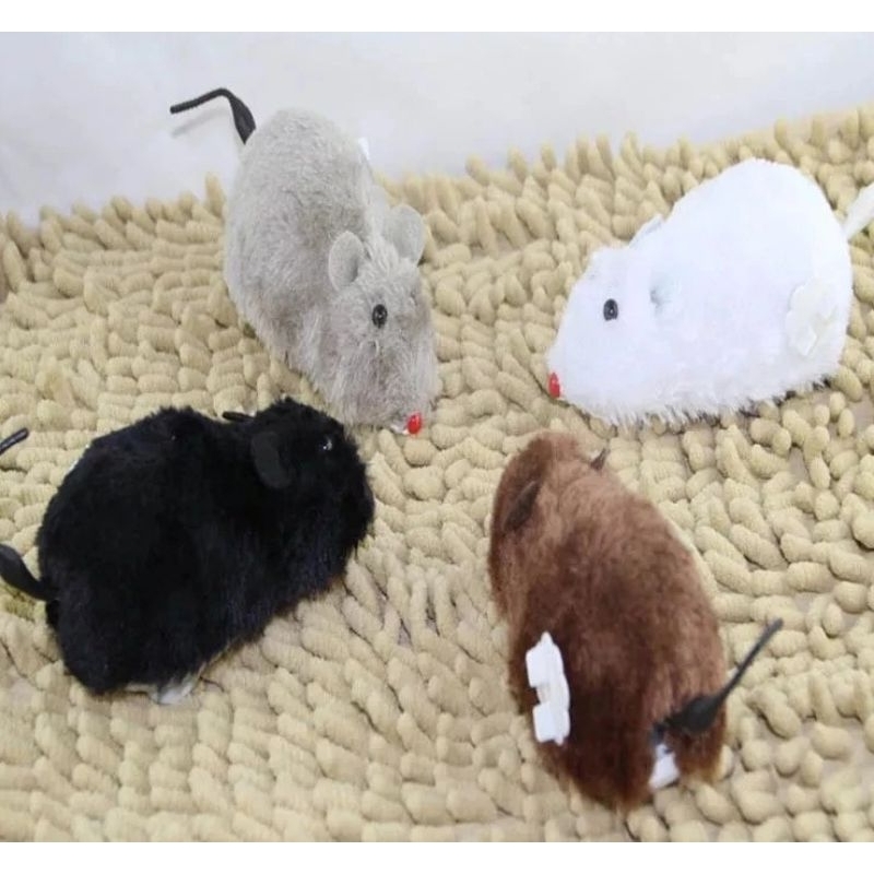 Rat toy pull motion rat prank toy cat cat dog dog jahil | Shopee ...