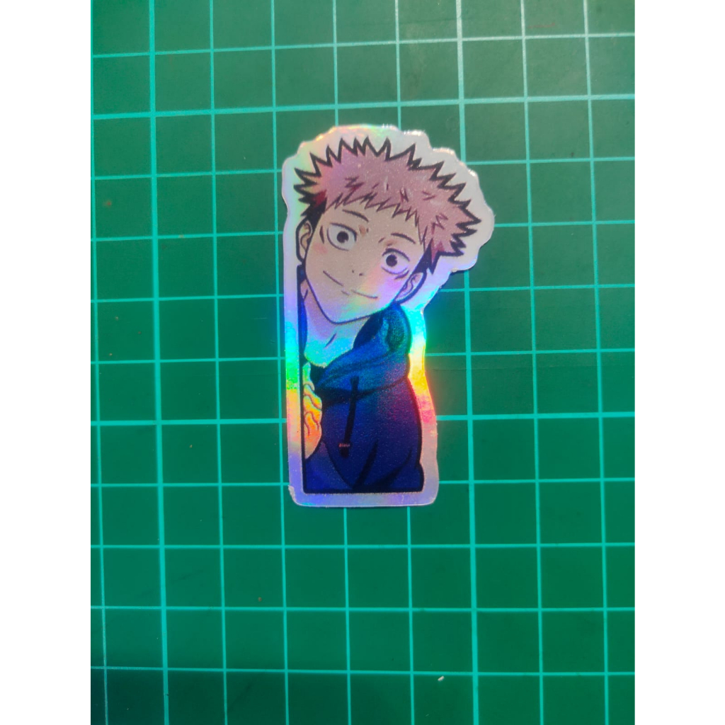 Jujutsu kaisenn Yuji itadori anime hologram Sticker | Shopee Philippines