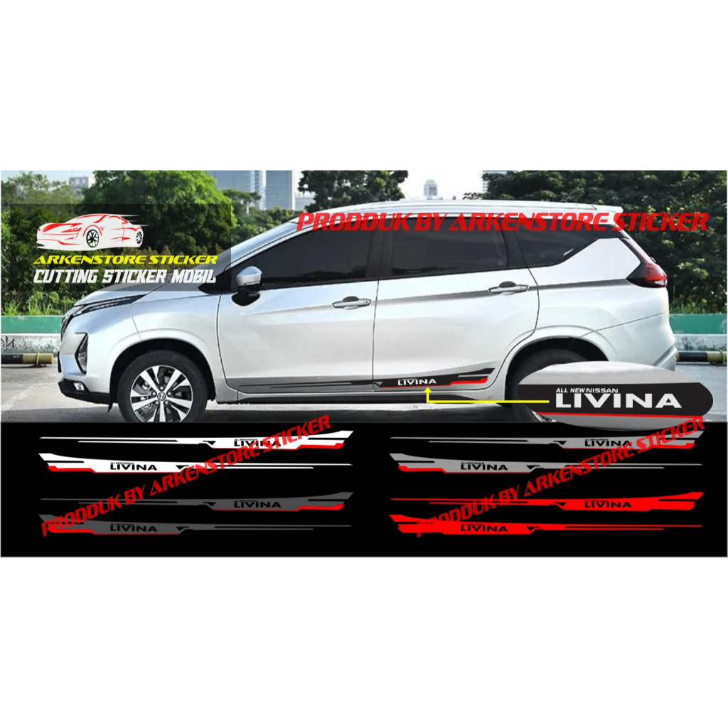Cutting sticker Car sticker all new nissan livina sticker list Car ...