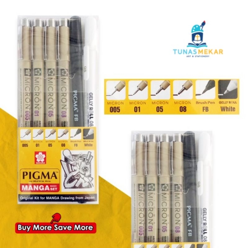 Drawin Pen Sakura Figma Micron Manga Basic Set | Shopee Philippines