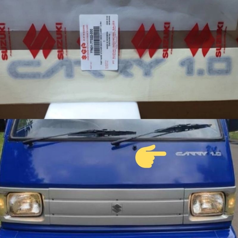 Original CARRY 1.0 STICKER CARRY FRONT SHIELD STICKER | Shopee Philippines