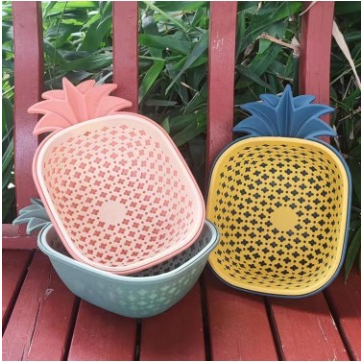 Pineapple Shaped Double Layer Basket Drain / Fruit & Vegetable Drain ...