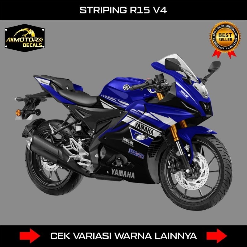 Custom Yamaha R15 V4 Decal / Custom R15M Motorcycle Striping with R25 ...