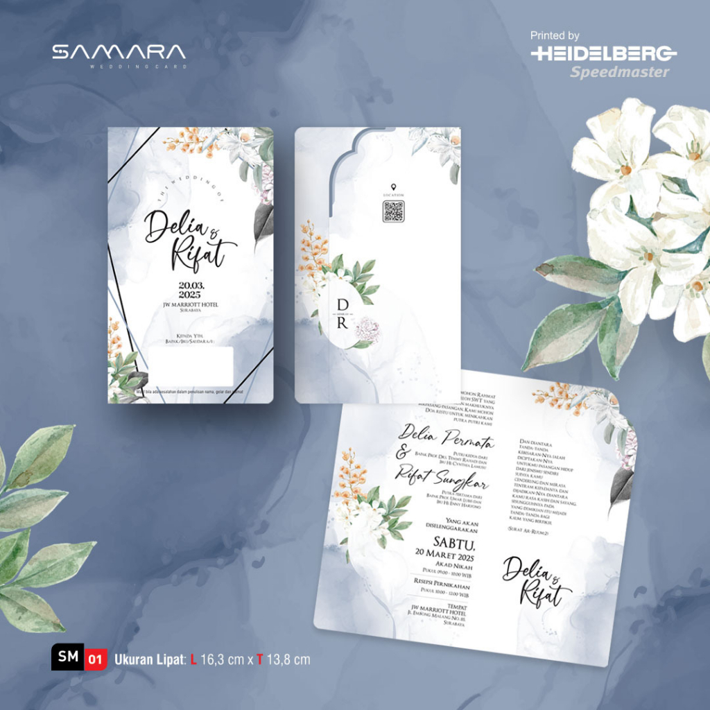 Wedding Invitation/Blank Samara Wedding Invitation 01/sm 01/soft cover ...