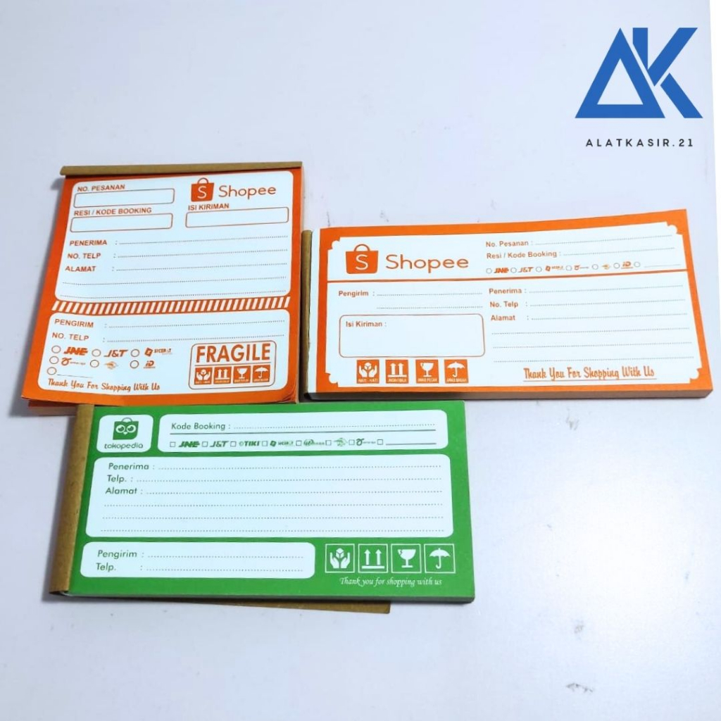 SHOPEE AND OLSHOP SHIPPING LABELS CONTAIN 100 SHEETS / SHIPPING LABELS ...