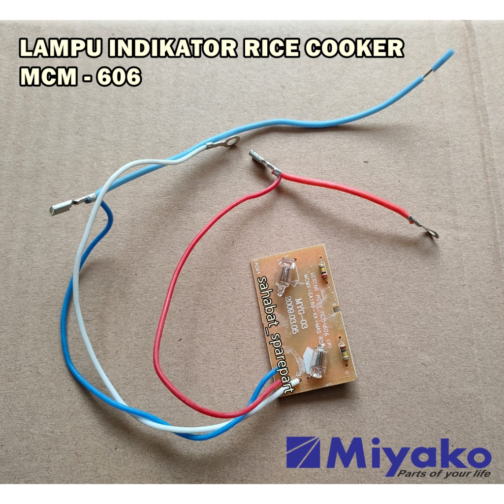 Miyako MCM 606 RICE COOKER Inditor Lamp ORIGINAL | Shopee Philippines