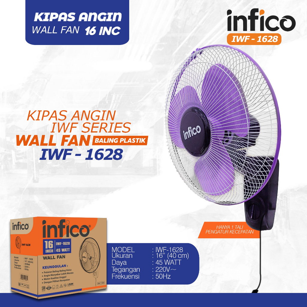 Infico 16 INCH Plastic Wall Fan | Shopee Philippines