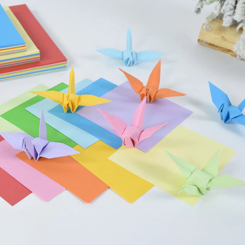 Folded Paper / Origami 2 Sides Wani Color | Shopee Philippines