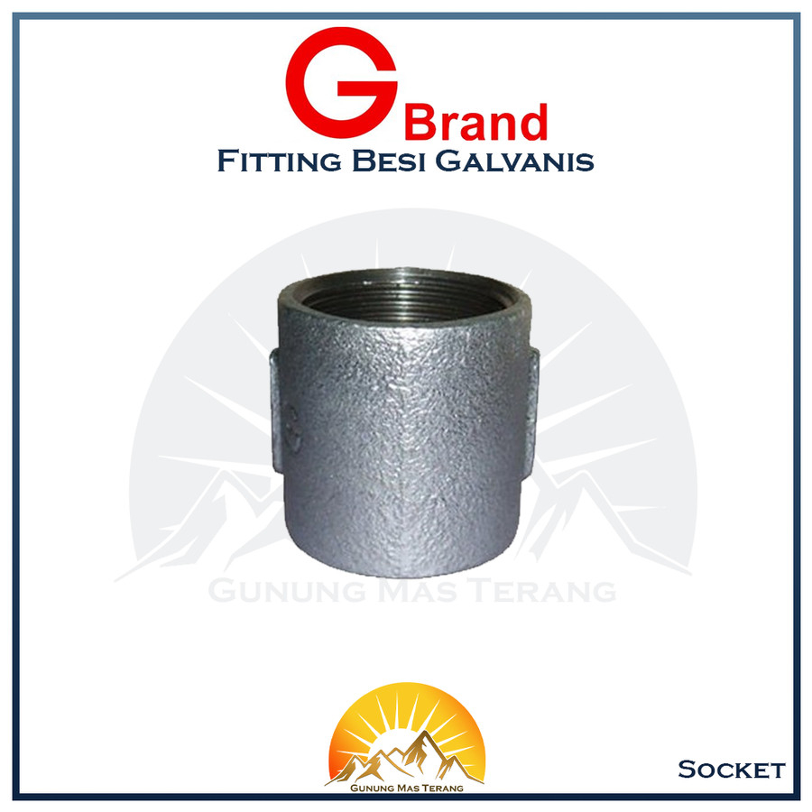 Galunggung Socket 1/2 In Galvanized Iron Sock Fittings G Brand Sok ...