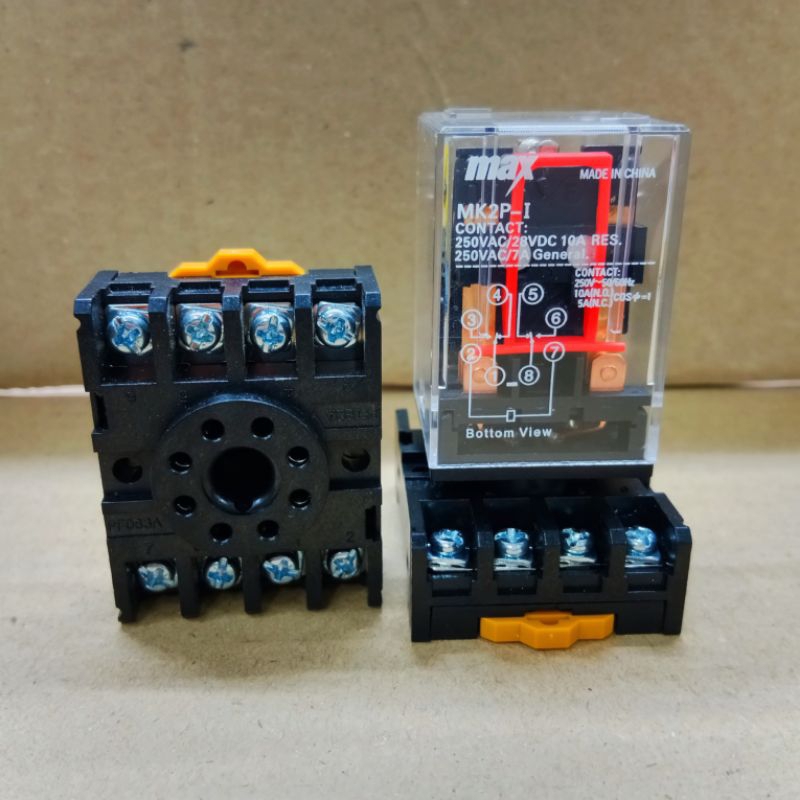 RELAY MAX MK2P 8 PIN 220 VOLT RELAY MK2P RELIABLE | Shopee Philippines