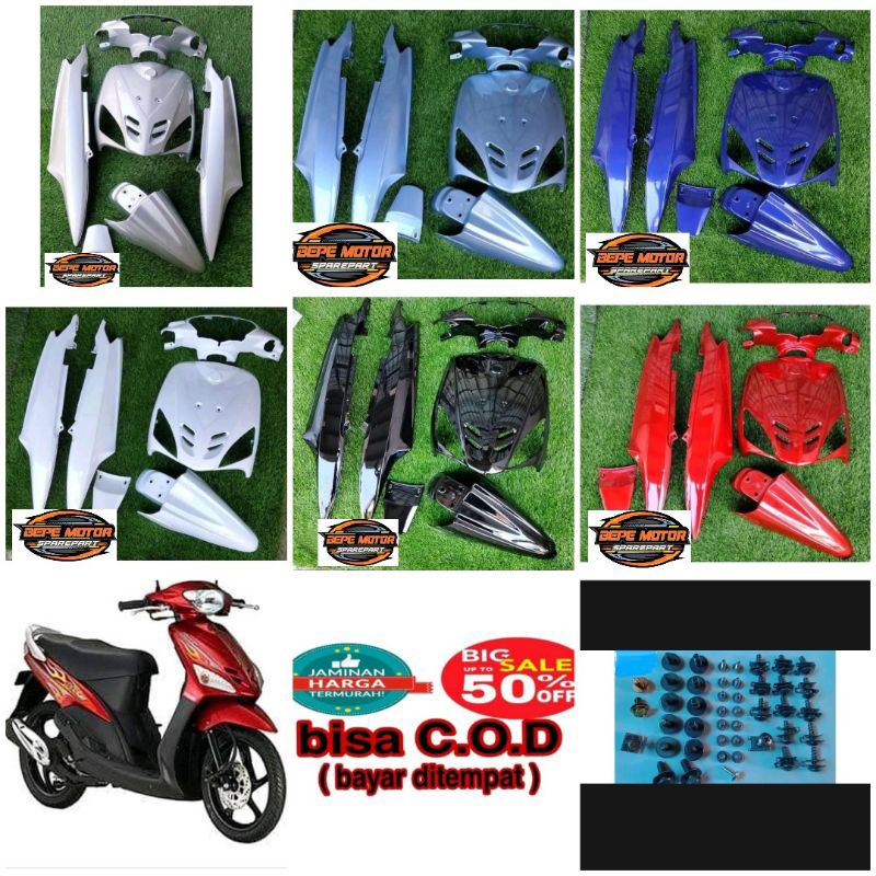 MERAH PUTIH HITAM !! Smooth Body YAMAHA MIO SPORTY MIO LAMA MIO 5TL ...