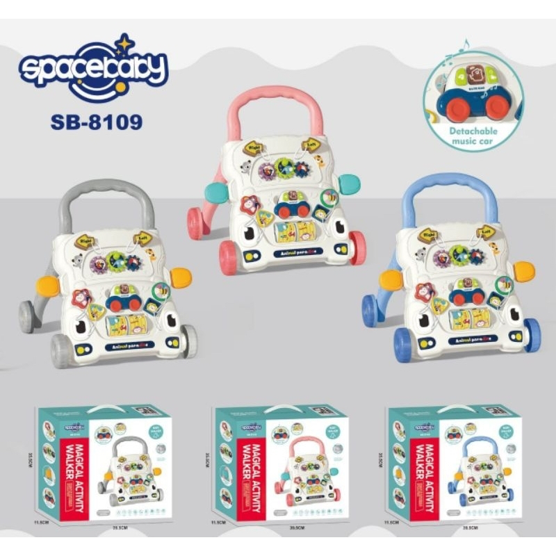 Space Baby SB 8109 Activity Push Walker, Push Walker, Baby Walking ...