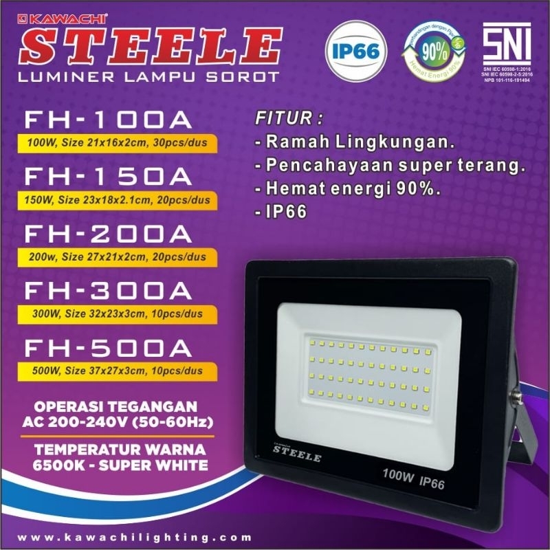 Led Spotlight Flood Light Luminer Steele 100W 150W 200watt 300 W 500 ...