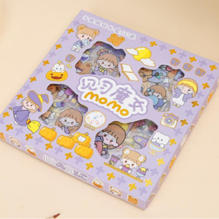 100 Sheets Of Waterproof Sticker MOMO Drink Bottle Tumblr Viral Cute ...