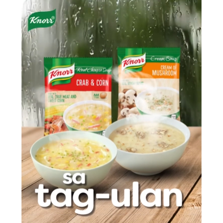 KNORR Philippines Crab and Corn Mushroom Nido Oriental Style SOUP Instant SOUP Original ...