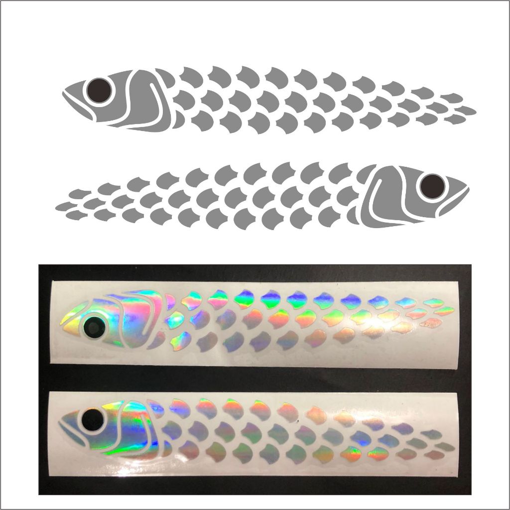 Hologram vinyl stickbait bait sticker | Shopee Philippines
