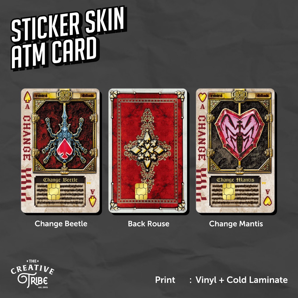 Rouse Card - Sticker Card Skin - Vinyl ATM Debit Credit Emoney Flazz ...