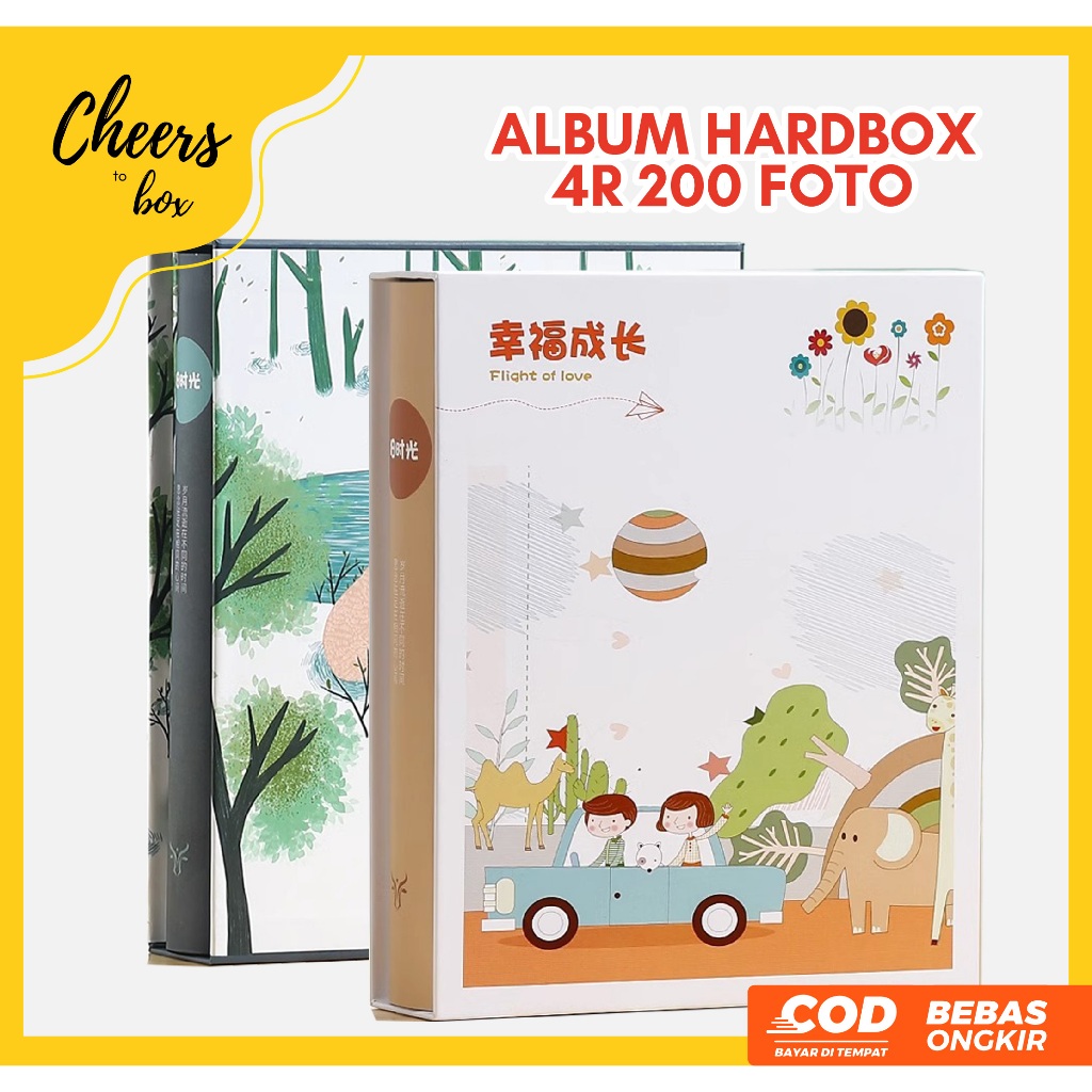 4r Hardbox Album 200 Photos / 6 Inch Album Book contains 50 Sheets FREE ...