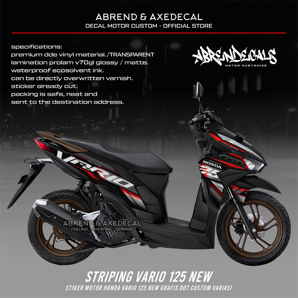 Striping Vario 125 New Graphic Dot Racing / New Honda Vario 125 ...