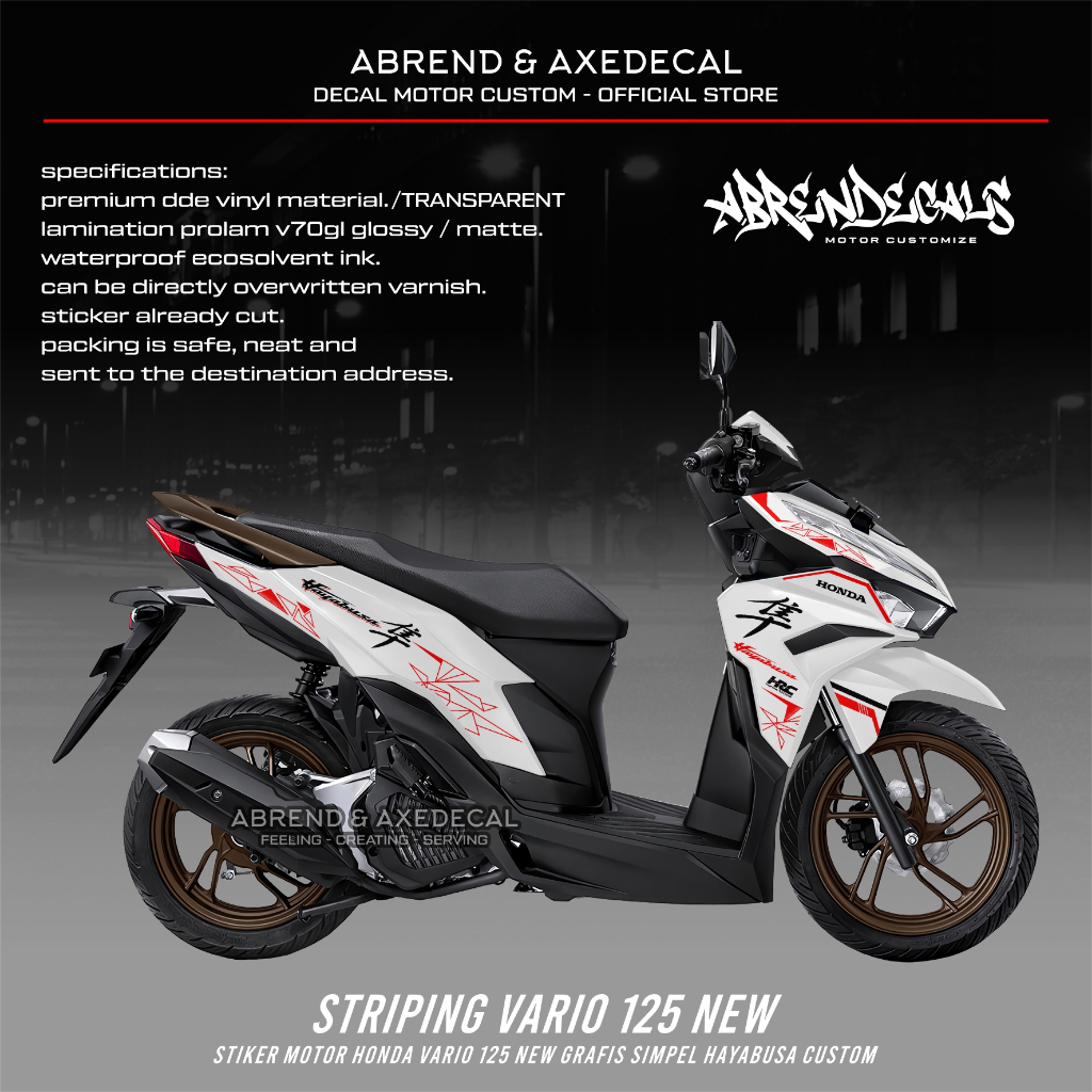 Striping Click 125 New Graphic Hayabusa Kanji/New Honda Click 125 ...