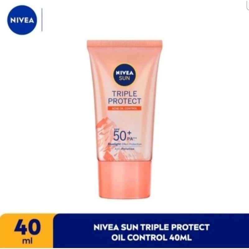 Nivea Triple Sun Protect Oil Control/Wrinkle/Hokkaido Rose SPF50 PA++ ...