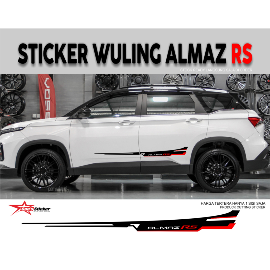Sticker wuling almaz rs 2022 2023 Accessories wuling almaz rs | Shopee ...