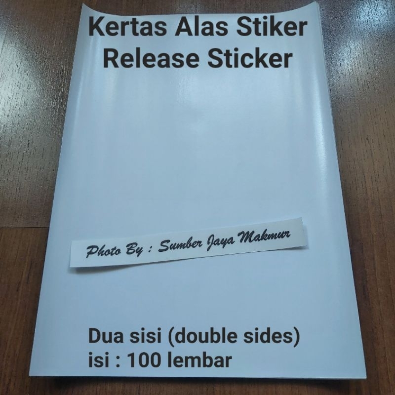 2 SIDED STICKER BASE PAPER - DOUBLE SIDES STICKER RELEASE | Shopee ...