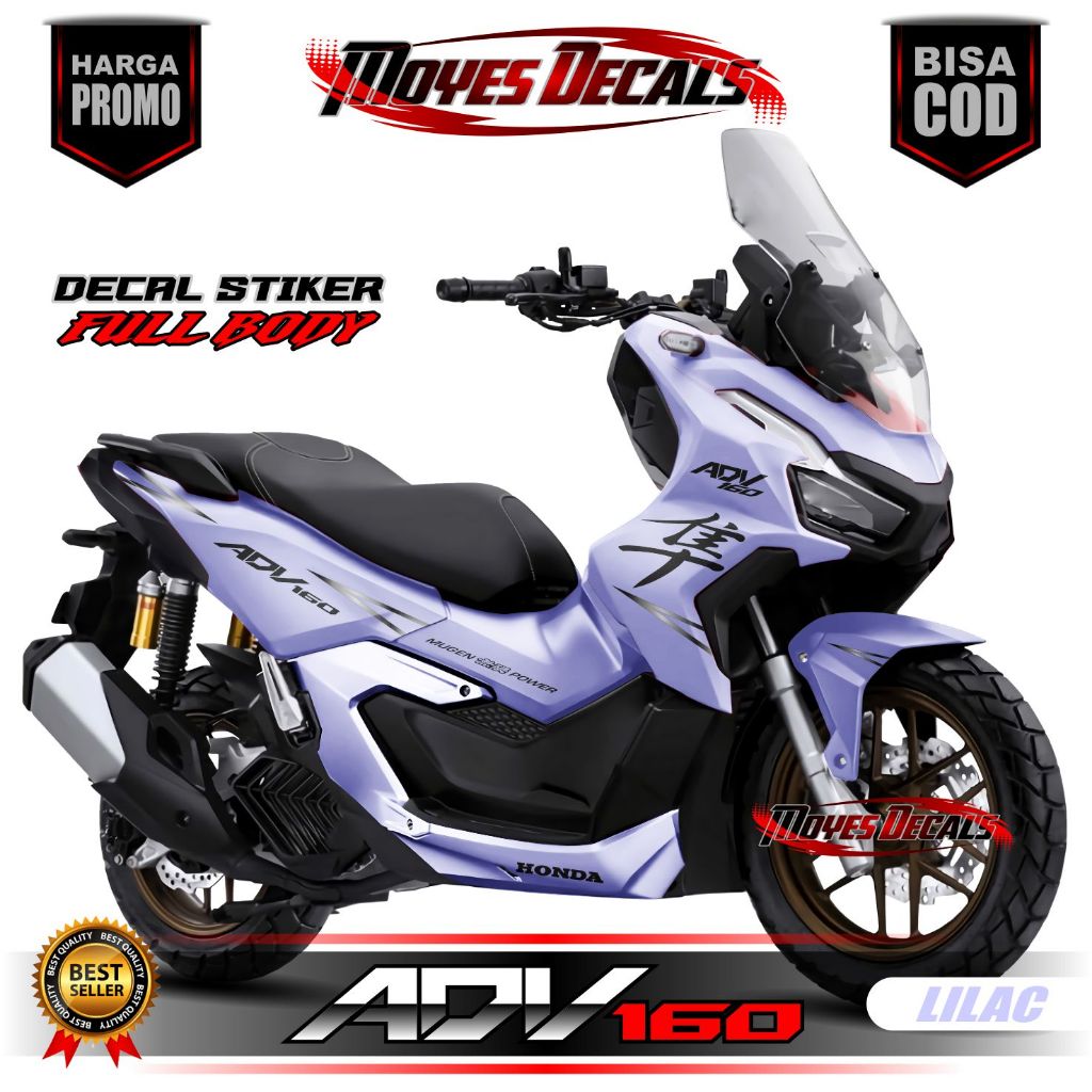 Fullbody Decal Honda Adv 160 Motorcycle Sticker Design Motiv Plain ...