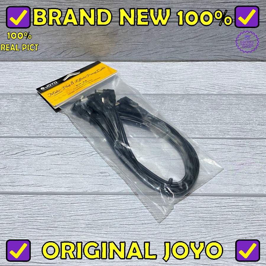 Daisy Chain Guitar Effect Adapter Branch Cable 8 Way Joyo CM-26 L Plug ...